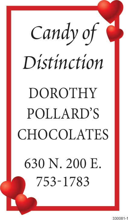 Candy of Distinction, Dorothy Pollard's Chocolates, Logan, UT