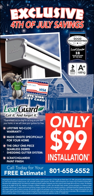 Exclusive 4th Of July Savings, Englert Leaf Guard