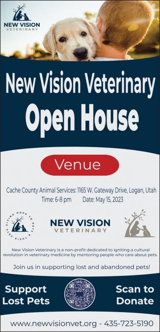 Open House, New Vision Veterinary, Logan, UT